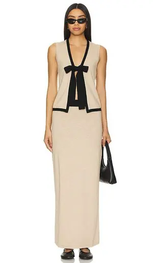 LOVERS AND FRIENDS Tammy Maxi Skirt - Light Beige
