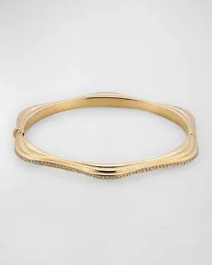 SORELLINA Sorellina 18K Yellow Gold Diamond Bangle