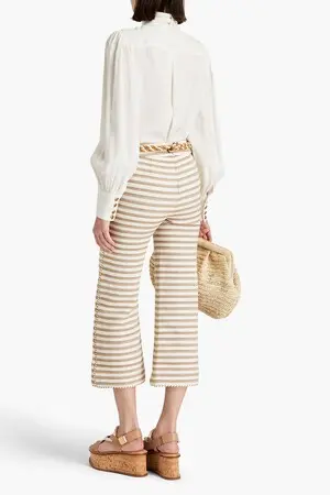 Zimmermann Striped Cotton-blend Canvas Pants