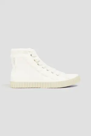 Zimmermann Frayed Canvas High-top Sneakers