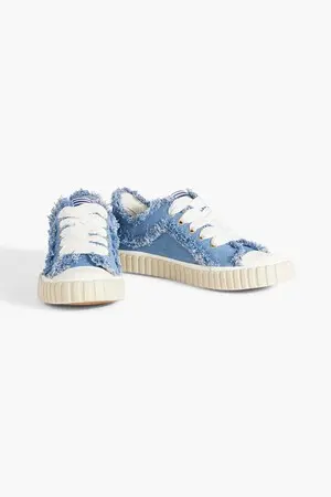 Zimmermann Frayed Denim Sneakers