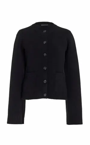 Jenni Kayne Cooper Wool And Cashmere-blend Cardigan - Black