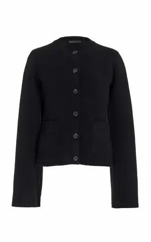 Jenni Kayne Cooper Wool And Cashmere-blend Cardigan - Black