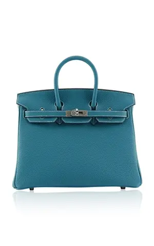 Hermès Pristine Birkin 25 In Togo Leather With Palladium Hardware Only