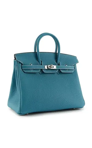 Hermès Pristine Birkin 25 In Togo Leather With Palladium Hardware Only