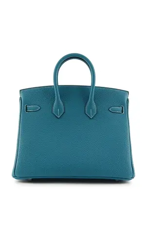 Hermès Pristine Birkin 25 In Togo Leather With Palladium Hardware Only