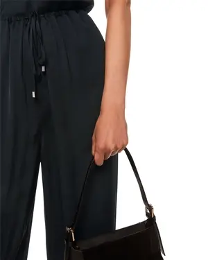 Whistles Clara Wide Leg Trousers - Black