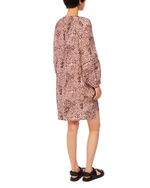 Whistles Animal Swirl Cocoon Dress