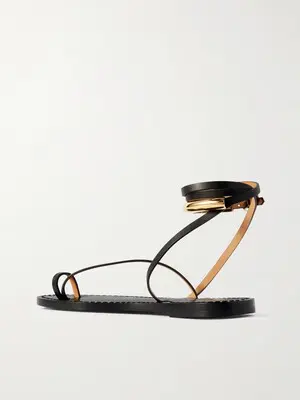 AMANU The Kalahari Leather Sandals - Black