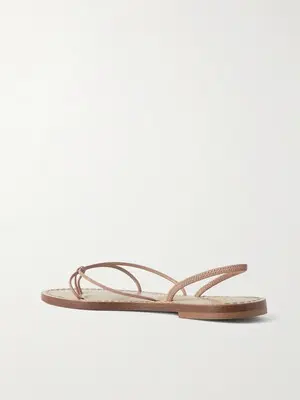 AMANU Mombasa Leather Sandals - Brown