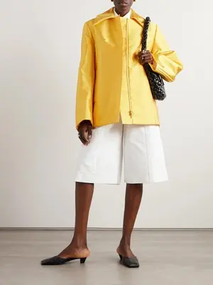 Carven Oversized Satin-twill Jacket