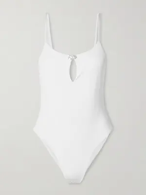 SARA CRISTINA Pearl-embellished Swimsuit