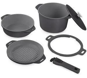 DASH 3-pc Smartstore Cast Aluminum Cookware Set W/ Lids &handle