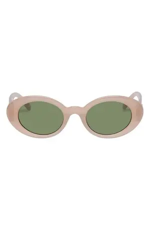 Le Specs Le Specs Nouveau Vie 50mm Oval Sunglasses Nude