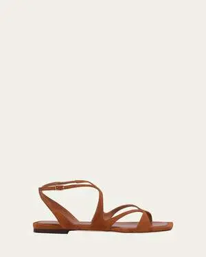 JIMMY CHOO Ayla Suede Ankle-strap Sandals - Tan