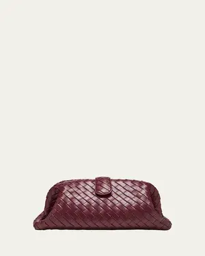 Bottega Veneta Maxi Lauren 1980 Leather Clutch Bag - Barolo