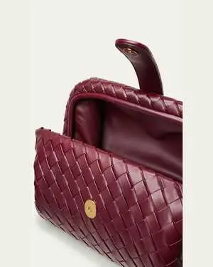Bottega Veneta Maxi Lauren 1980 Leather Clutch Bag - Barolo