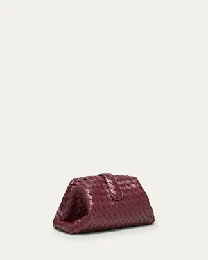 Bottega Veneta Maxi Lauren 1980 Leather Clutch Bag - Barolo