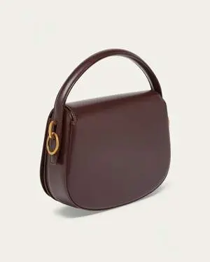 Saint Laurent Flap Crossbody Bag - Dark Currant