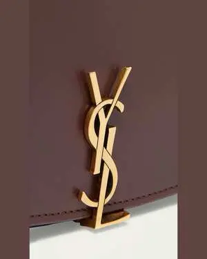 Saint Laurent Flap Crossbody Bag - Dark Currant