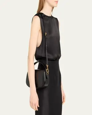 Saint Laurent Flap Crossbody Bag - Dark Currant