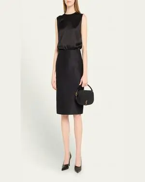 Saint Laurent Flap Crossbody Bag - Dark Currant