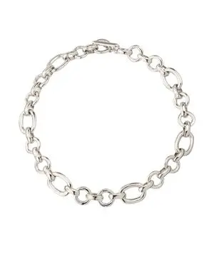 BEN-AMUN Donia Link Chain Necklace - Silver
