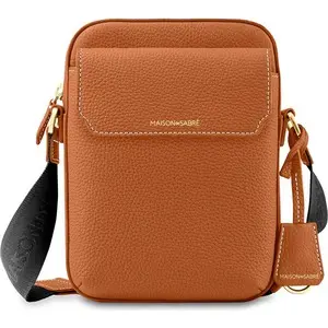 MAISON DE SABRE Leather Messenger Bag - Pecan Brown