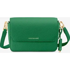 MAISON DE SABRE Mini Leather Flap Bag - Emerald Green