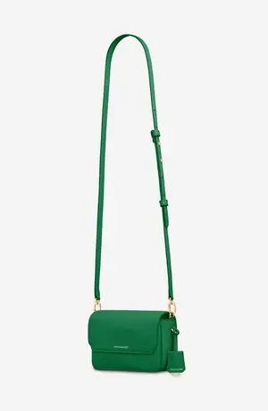 MAISON DE SABRE Mini Leather Flap Bag - Emerald Green