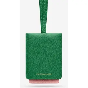 MAISON DE SABRE Leather Id Lanyard - Emerald Lily
