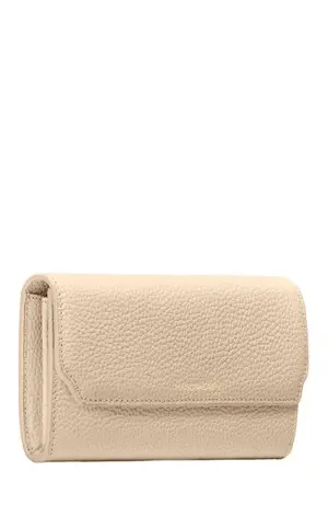 MAISON DE SABRE Long Leather Flap Wallet - Saharan Fuchsia