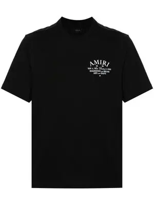 Amiri Arts District Logo-print Cotton T-shirt - Black