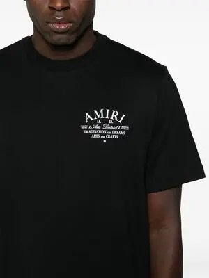 Amiri Arts District Logo-print Cotton T-shirt - Black