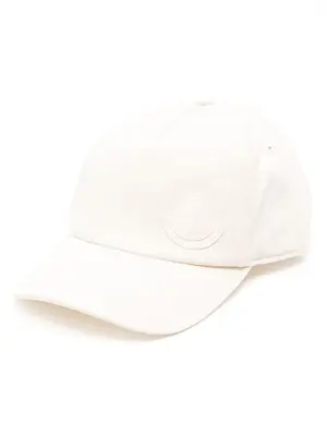 Moncler Logo-appliqué Gabardine Cap - Neutrals