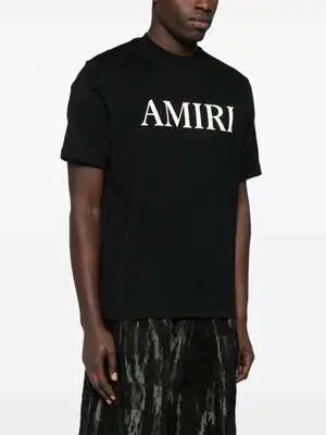 Amiri Rubberised-logo T-shirt - Black