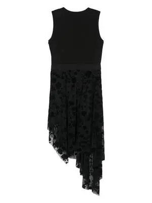 Givenchy Ribbed-knit Asymmetric Dress
