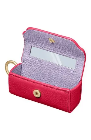 MAISON DE SABRE Leather Lipstick Charm - Fuchsia Lavender