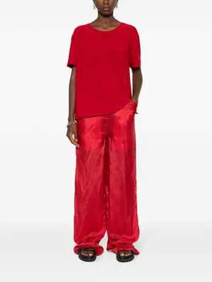 Norma Kamali Short-sleeves Jersey T-shirt - Red