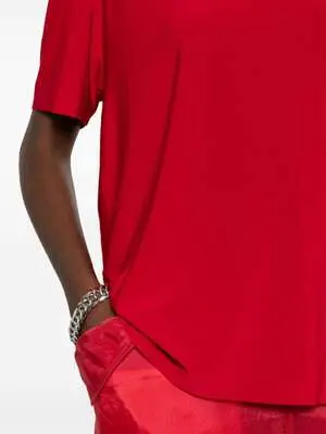 Norma Kamali Short-sleeves Jersey T-shirt - Red