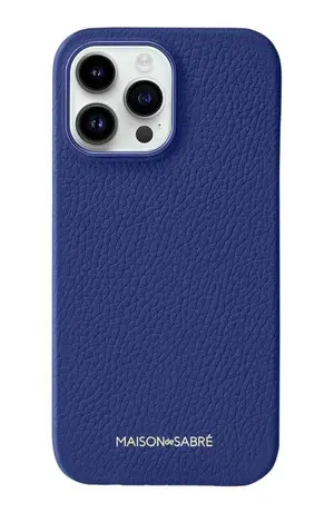 MAISON DE SABRE Leather Phone Case - Lapis Blue