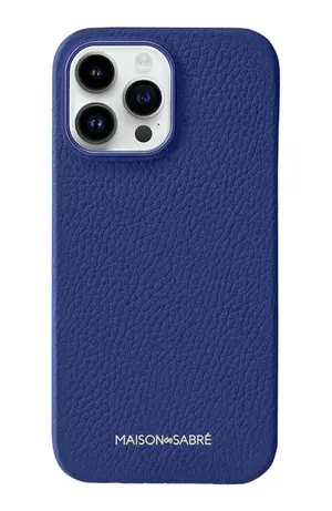 MAISON DE SABRE Leather Phone Case Lapis Blue