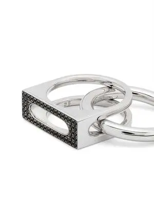 Tom Wood Black Spinel Ring Set