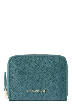 MAISON DE SABRE Small Leather Zipped Wallet - Bondi Blue