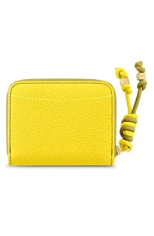 MAISON DE SABRE Small Leather Zipped Wallet - Daisy Martini