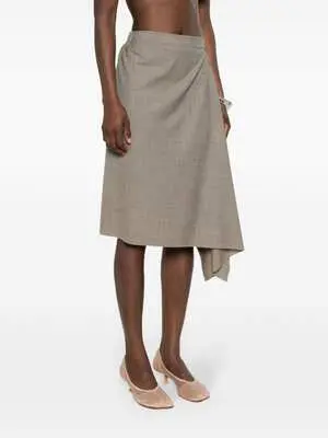 LITKOVSKA Asymmetric Midi Skirt