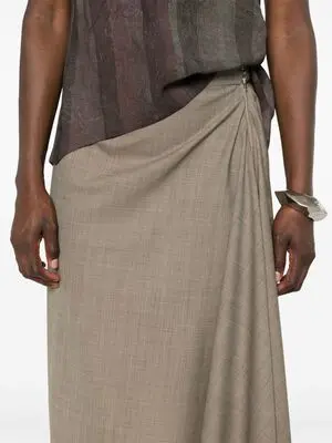 LITKOVSKA Asymmetric Midi Skirt