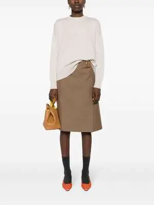 Max Mara Ribbed-knit Jumper - Neutrals