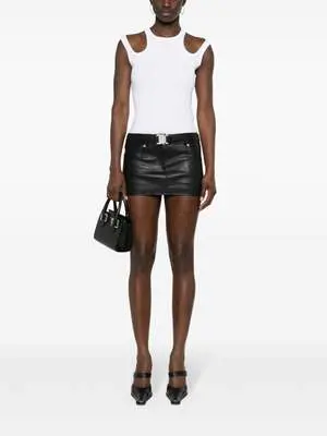 1017 Alyx 9sm Leather Mini Skirt - Black