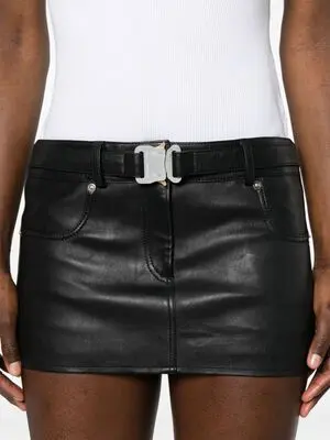 1017 Alyx 9sm Leather Mini Skirt - Black